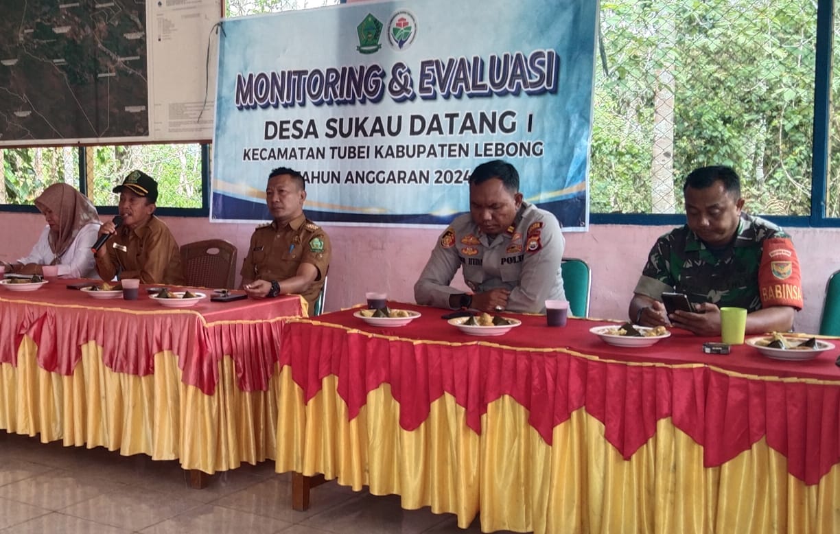 Realisasi APBDesa Tahap Pertama Desa Sukau Datang I, Dilakukan Monev ...